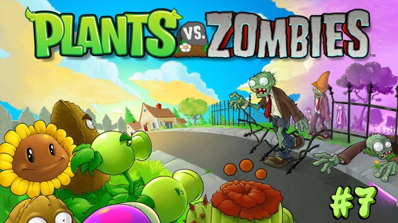 Кабачок и тристрел (7) в Plants vs Zombies
