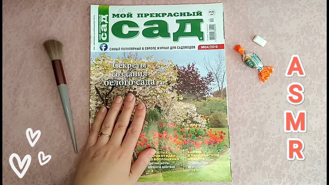 ASMR magazine & brush / АСМР журнал и кисть / шёпот
