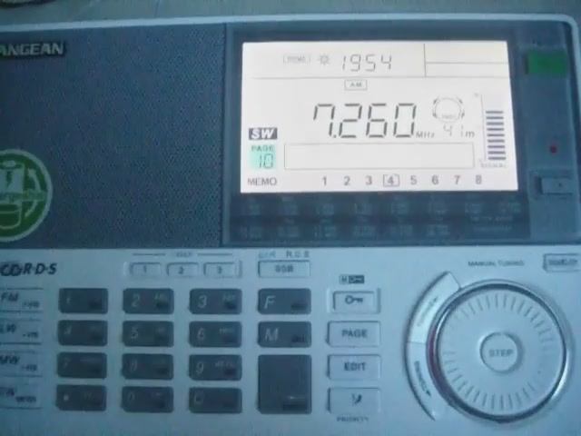 7260 kHz MR3 Mongolian Radio (Ulaanbaatar, Mongolia) 25.04.2019