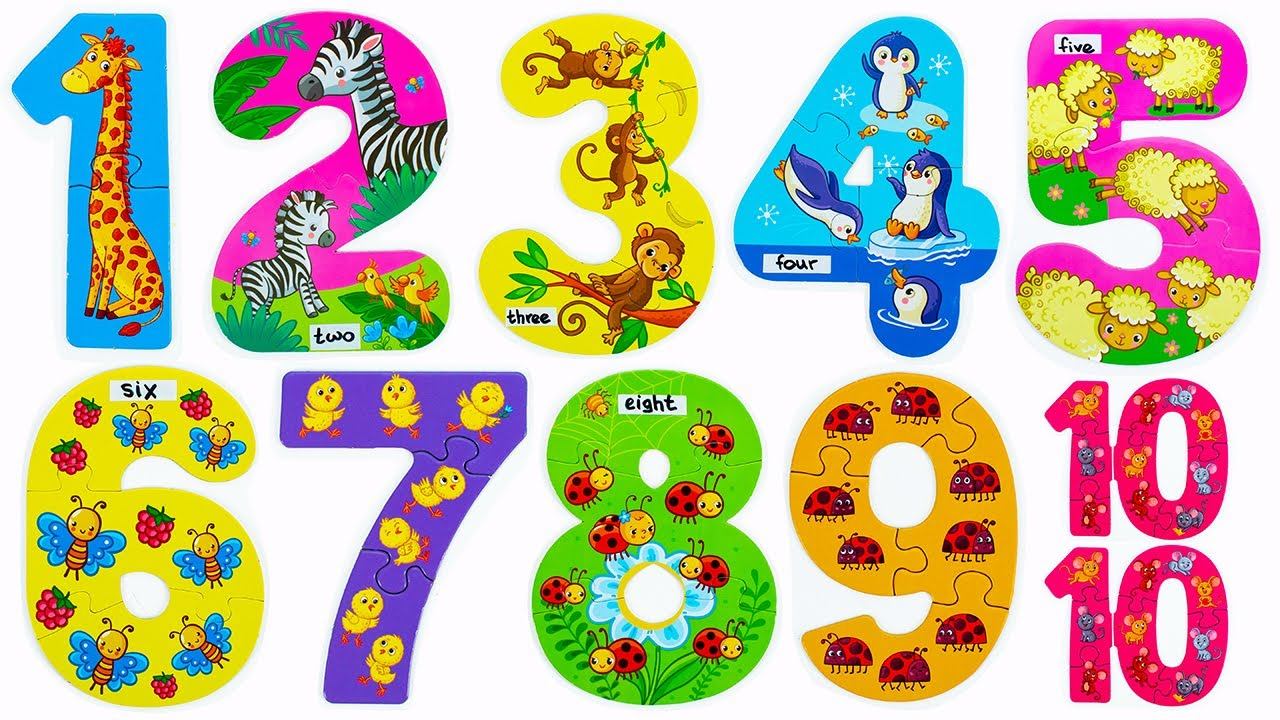 Цифры для Малышей! Детские Пазлы!
