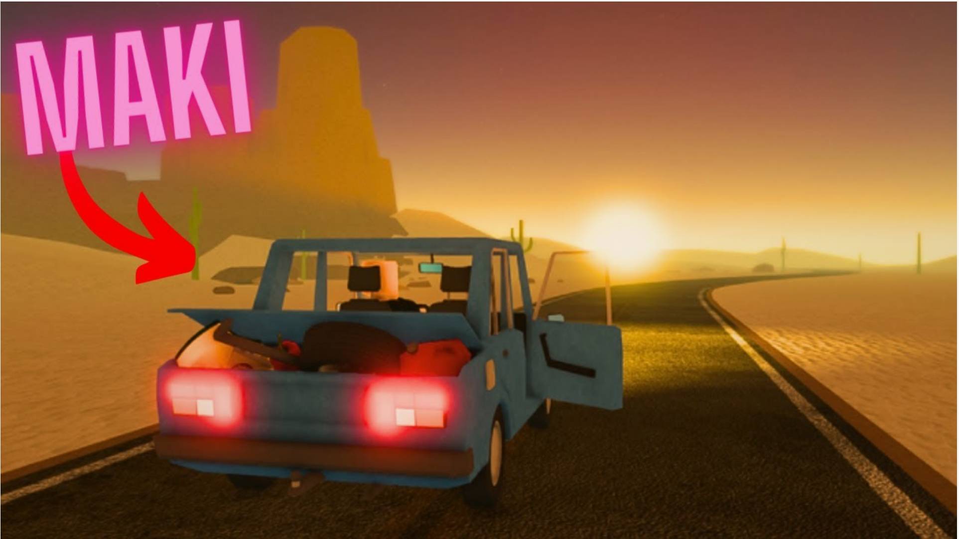 Играем карту в роблоксе. Пыльная поездка.
