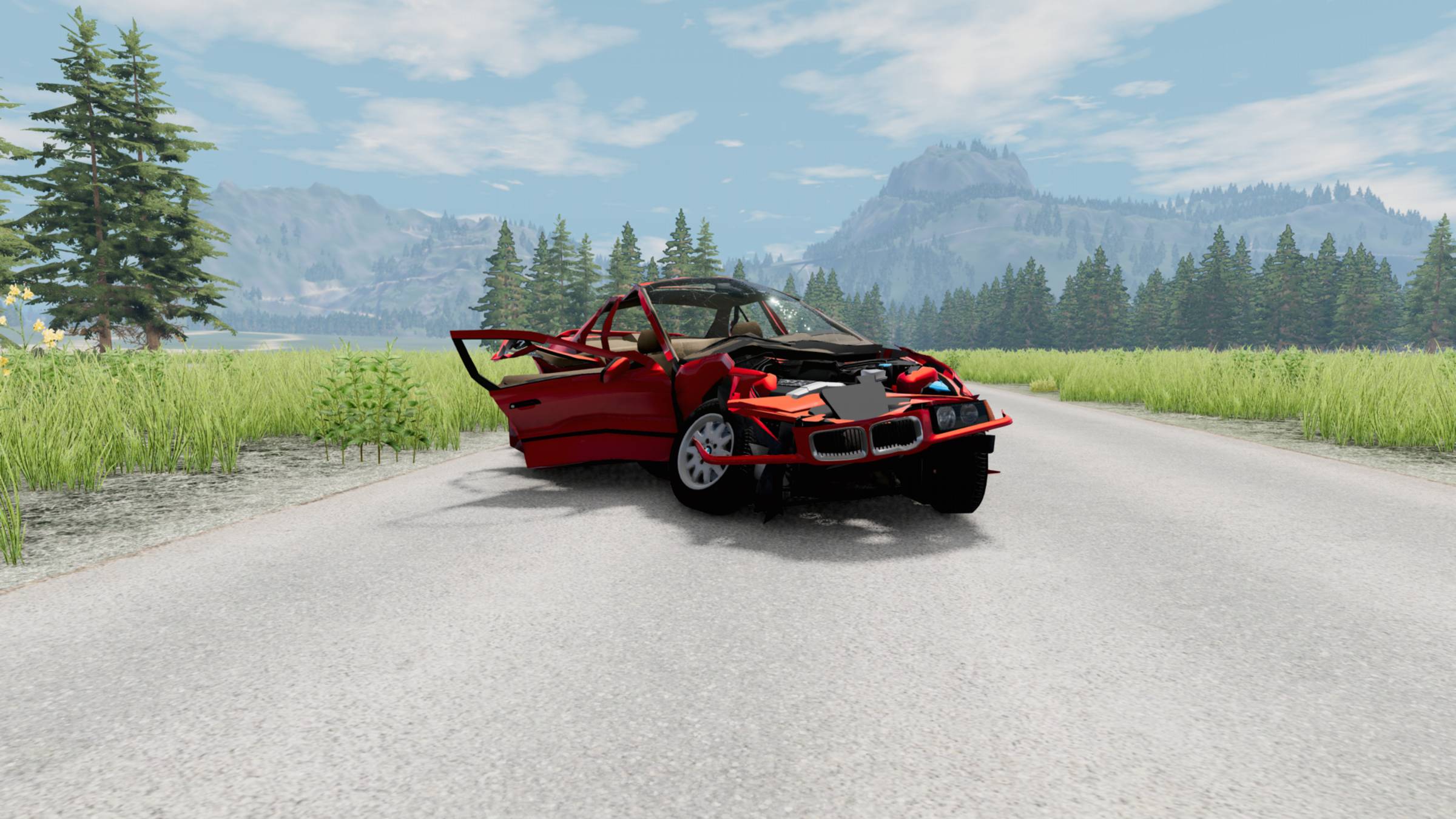 BeamNG.drive перекуп разбил в клочья свою е 36 !!! что дальше ? баланс: ?