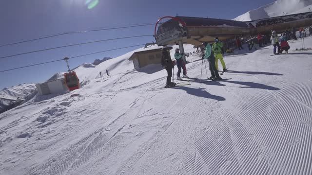 Архыз быстрый спуск по синей .