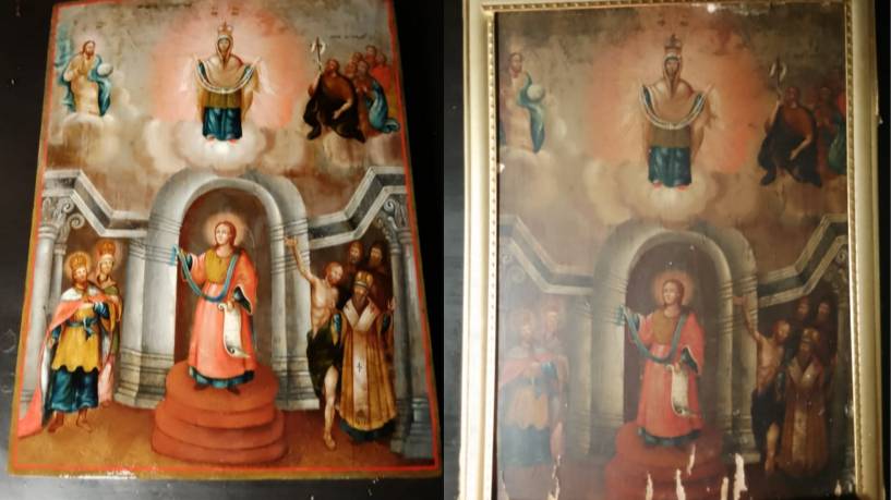 Образ Покрова Пресвятой Богородицы - моменты реставрации иконы