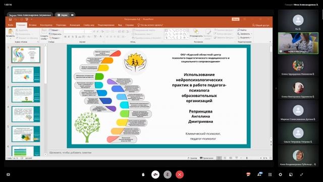 «Использование нейропсихологических практик в работе педагога-психолога образовательной организации»
