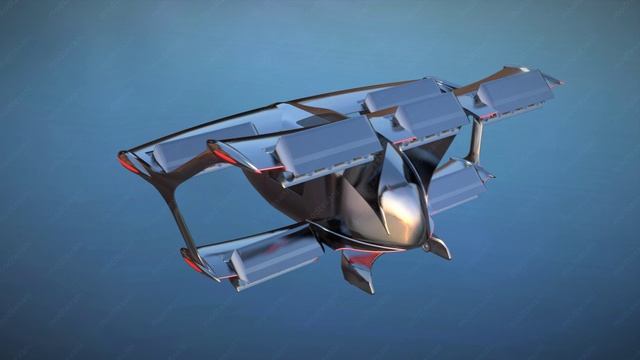 Видео с анимацией - аэротакси