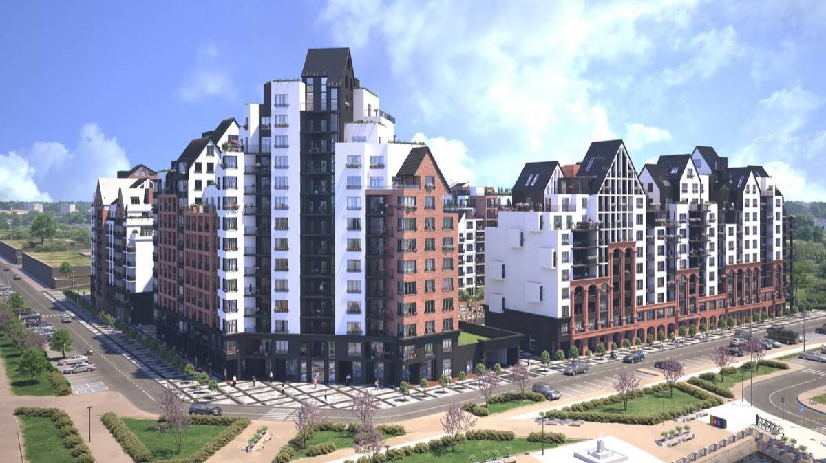 Крыша эксплуатируемая с озеленением  в Жилом Комплексе  Русская Европа #Калининград #РусскаяЕвропа