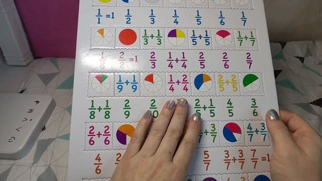 Изучаем дроби. Пособия learning resources, пазл Larsen, книга с секретами Робинс