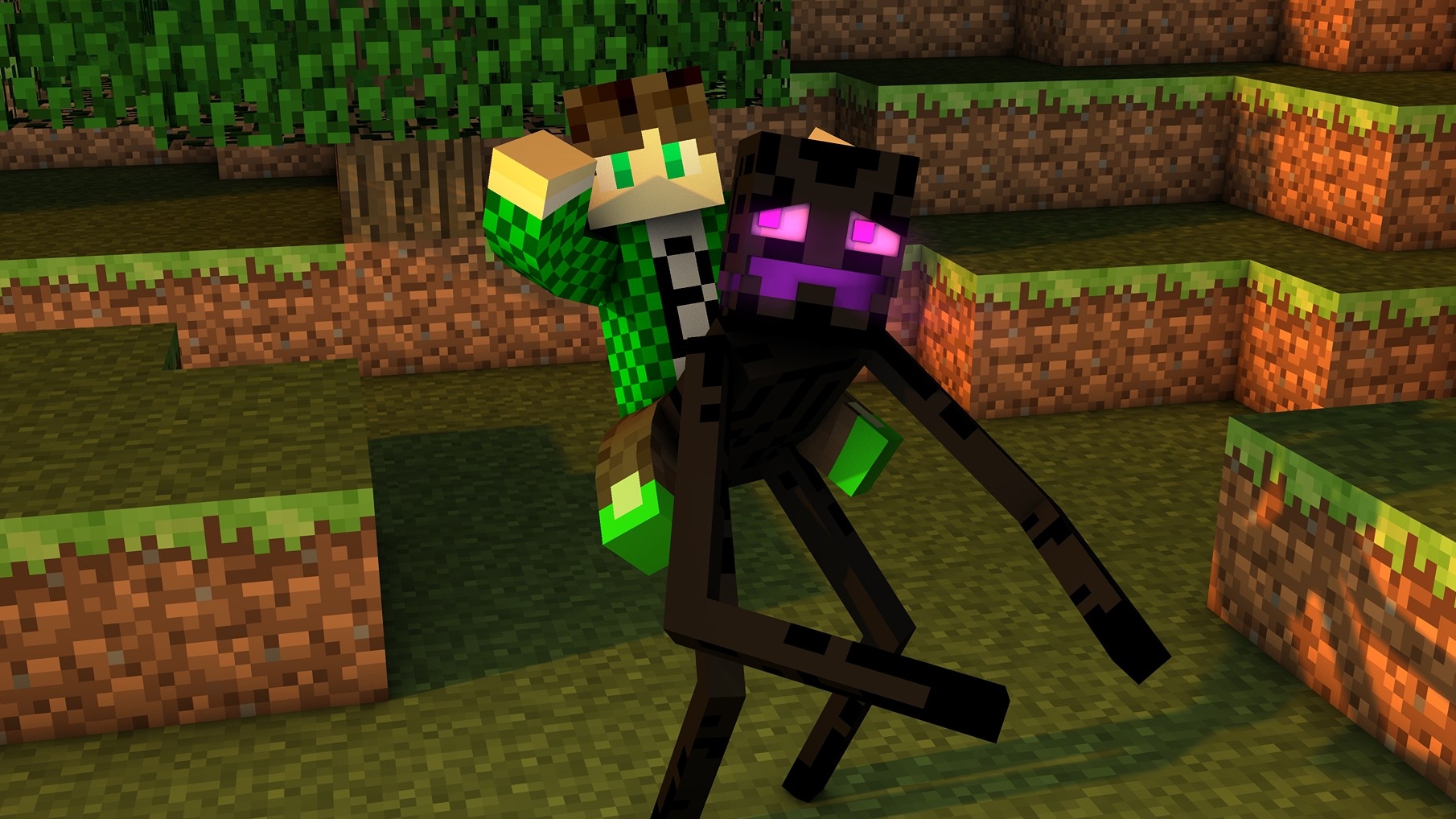 Как легко победить Эндермена в Майнкрафте!