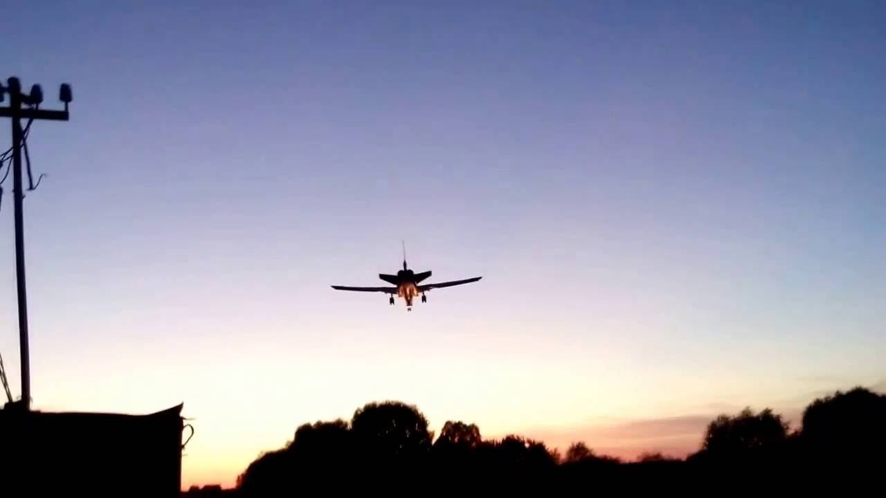 Ту-22М3М в створе ВПП аэродрома