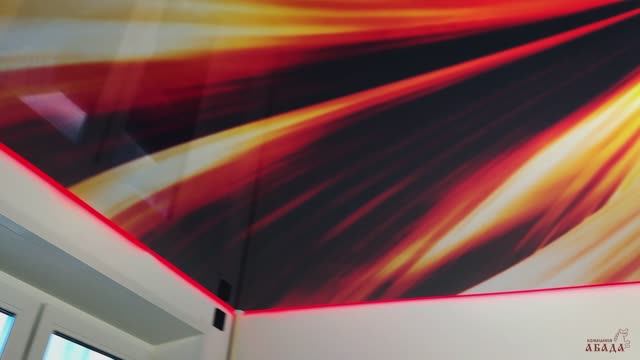 НАТЯЖНОЙ ПОТОЛОК ПО ЭСКИЗУ ЗАКАЗЧИКА ОТ КОМПАНИИ АБАДА