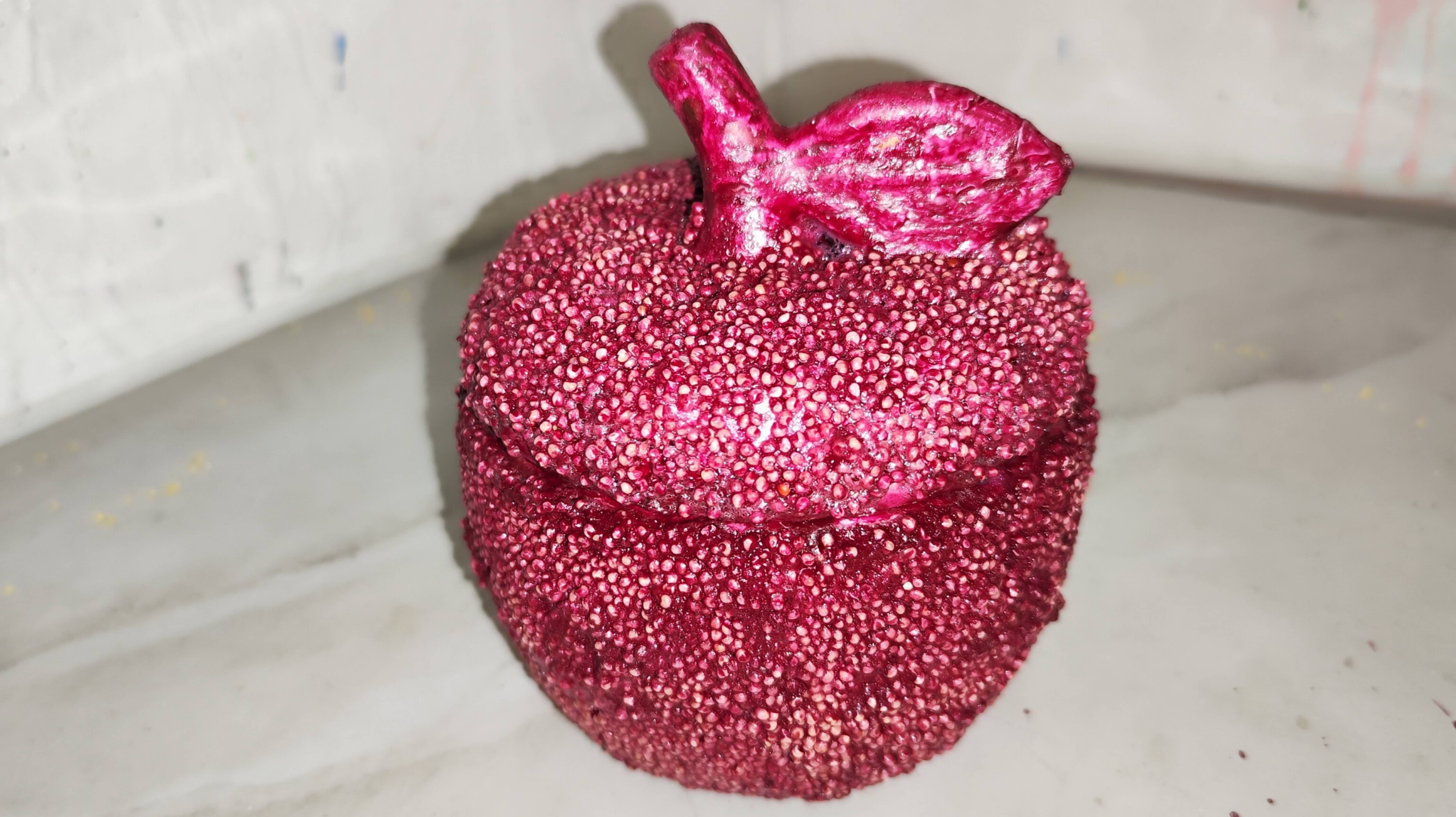 МК. Переделка шкатулки яблока. #362