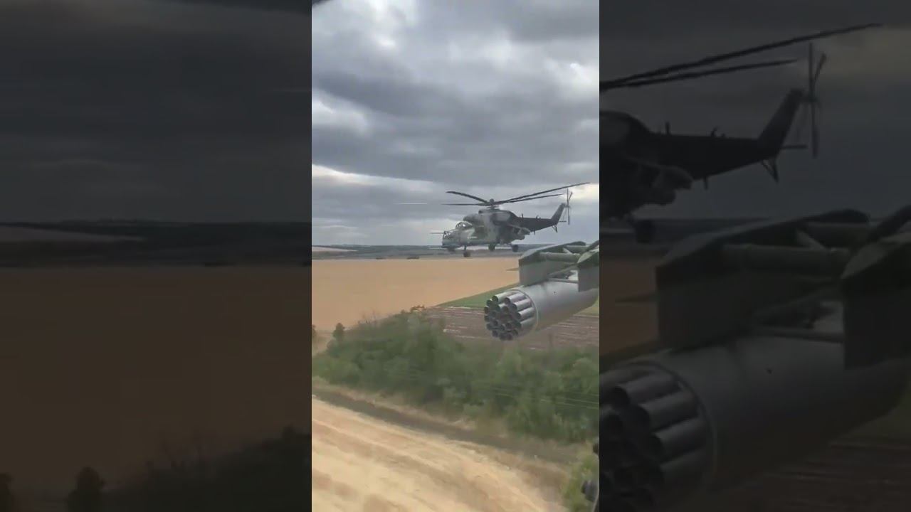 Боевой вертолет Ми-35М / Combat helicopter Mi-35M #military #russianairforce  #helicopter