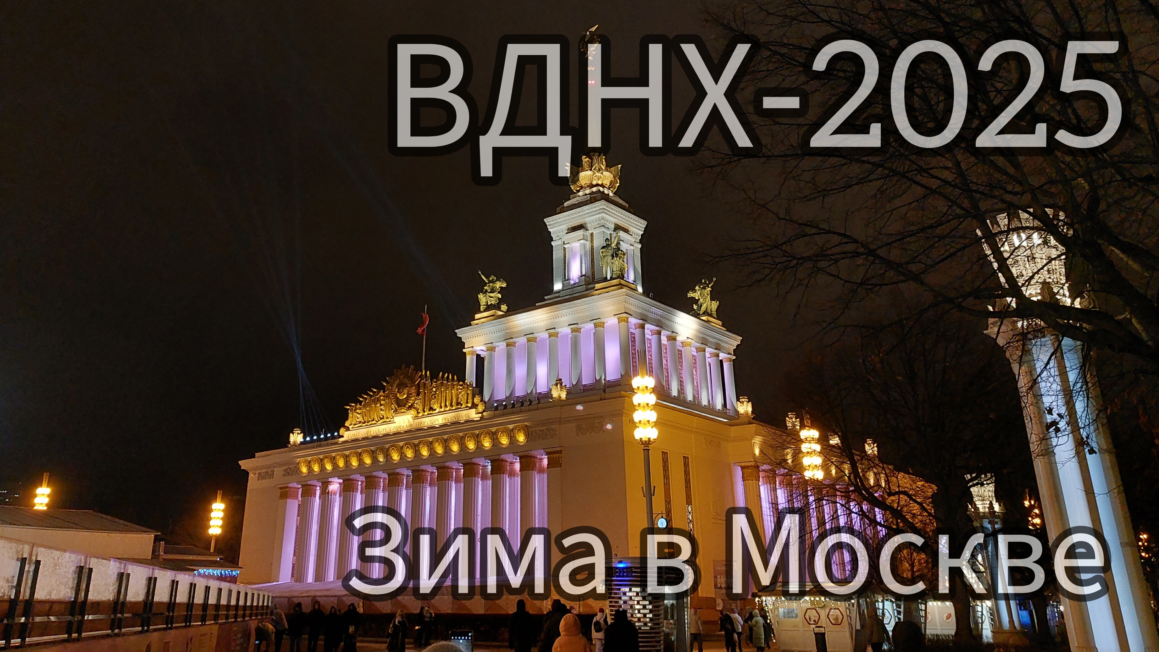 Зима в Москве. ВДНХ-2025