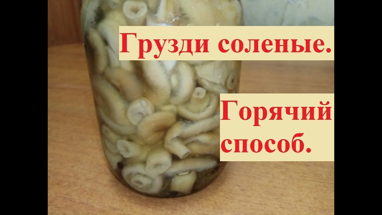 Грузди соленые горячим способом