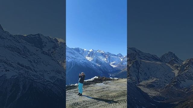 Домбай. Первая станция канатной дороги. Кавказ.