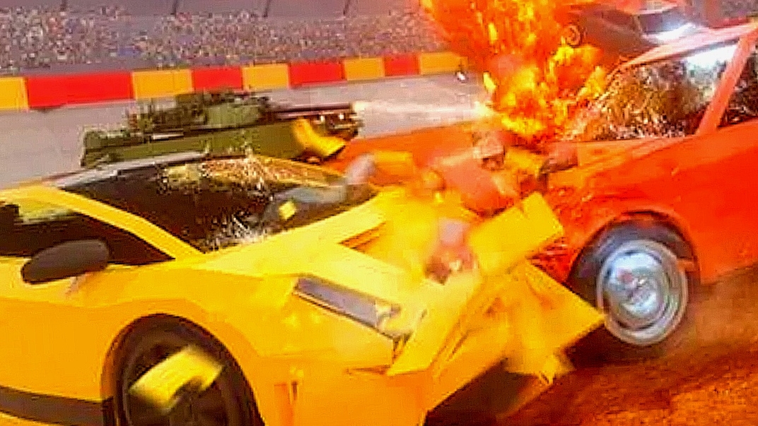 Играю в car crushers в роблокс