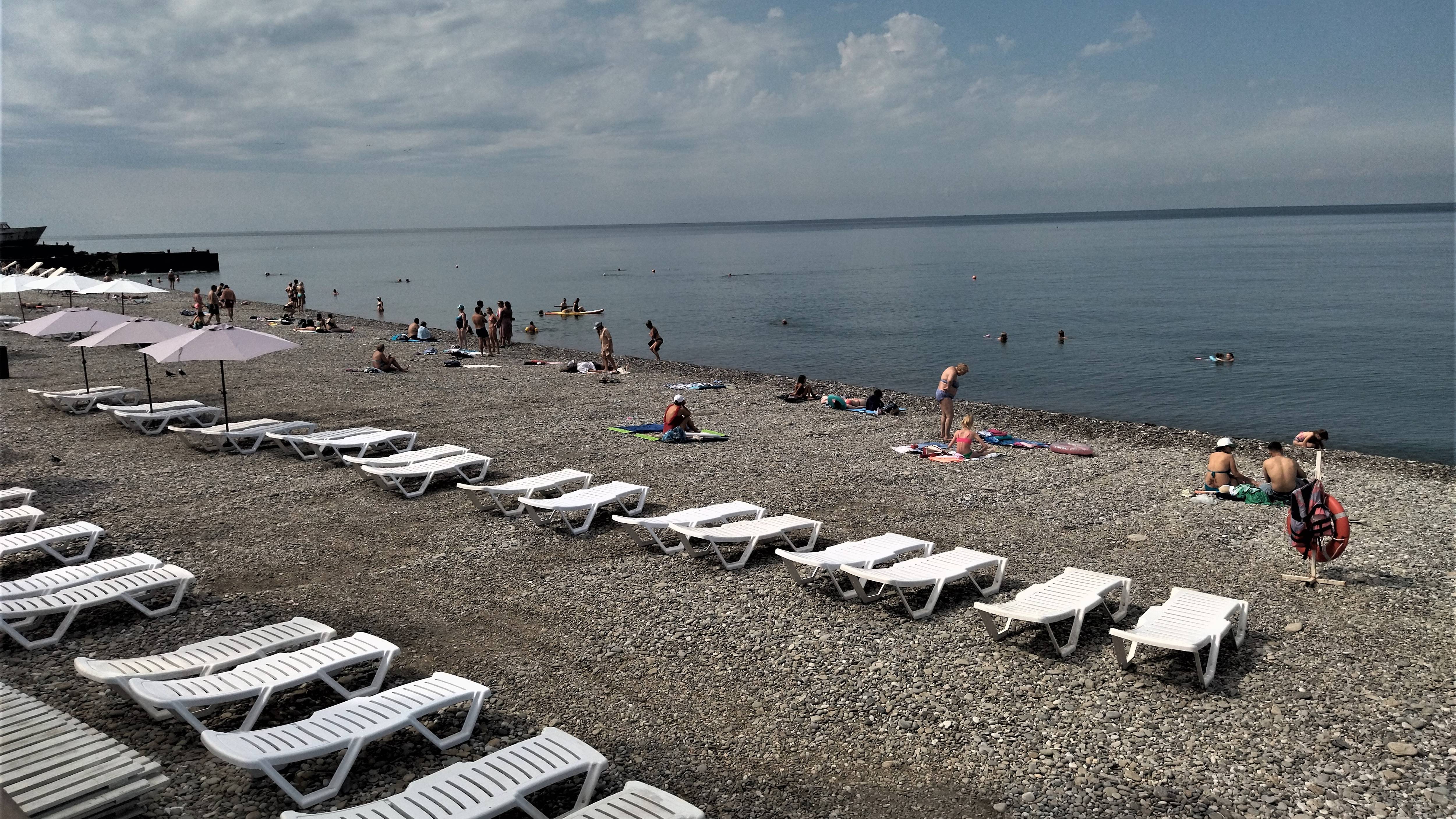 Обзор пляжа "Робинзон" в Кудепсте (район Большого Сочи).