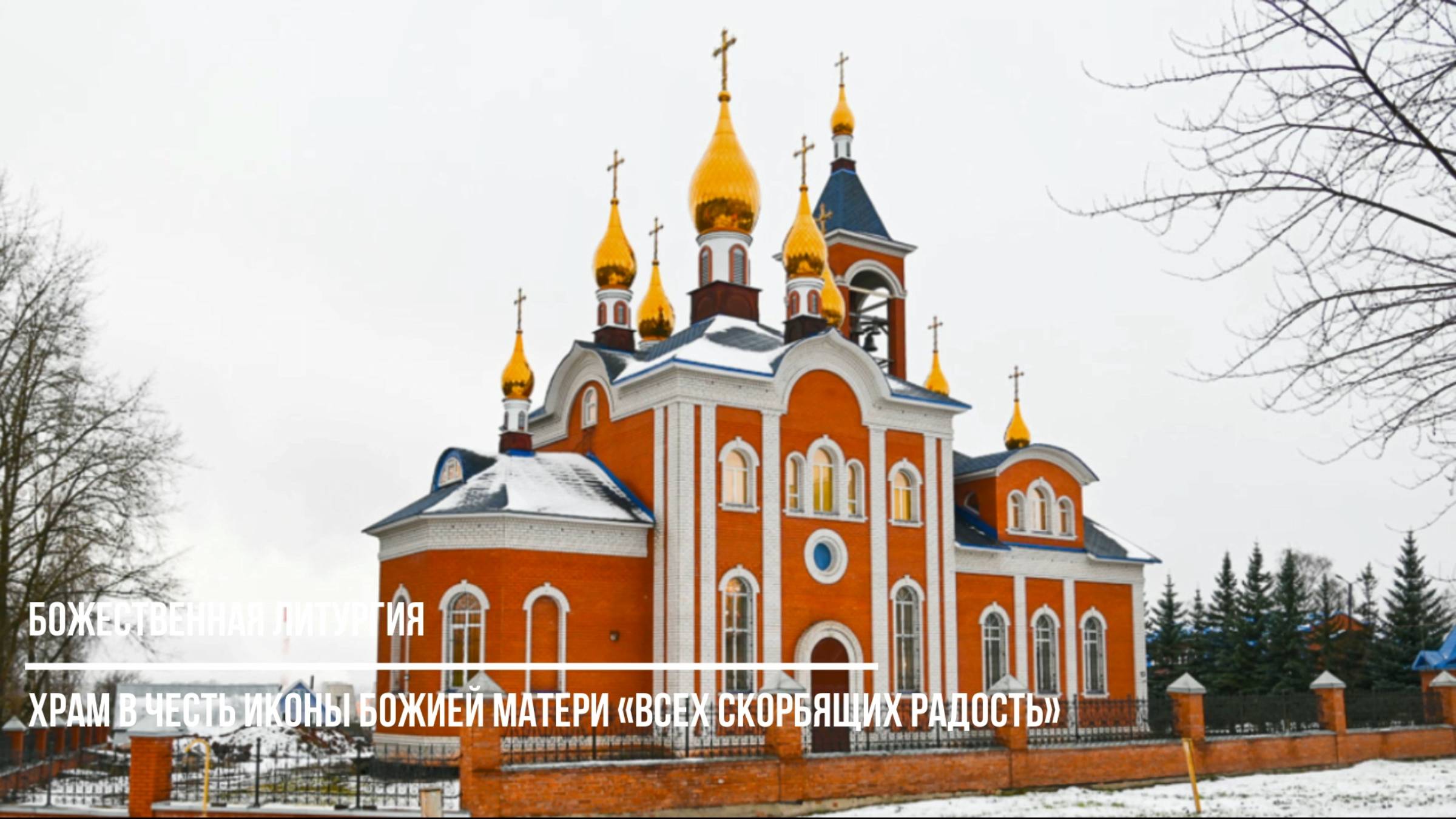 Праздничное богослужение в храме в честь иконы Божией Матери «Всех скорбящих Радость»