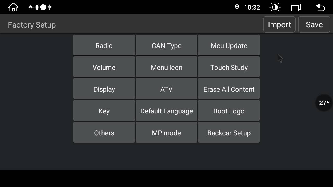 Сервисные настройки магнитолы Андроид 11 на процессоре Mediatek MTK8667