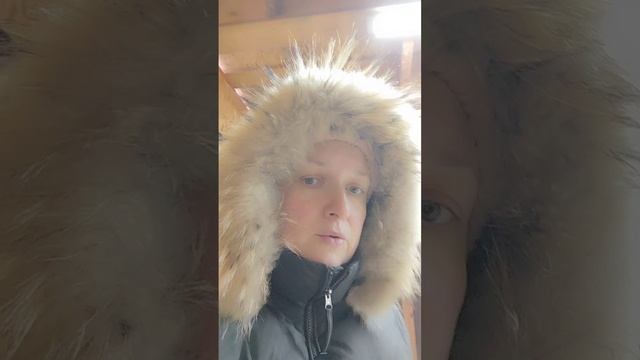 Первый раз коптим зимой #копчение #копчености #коптильня