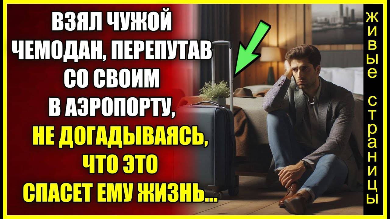 Взял чужой ЧЕМОДАН, перепутав со своим в аэропорту, не догадываясь, что это спасет ему жизнь.