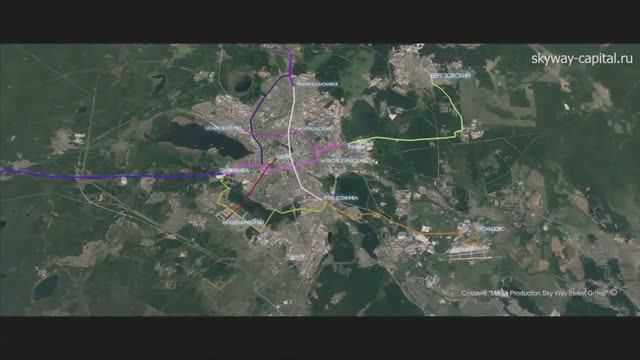 Визуализация трасс USKY в Екатеринбурге