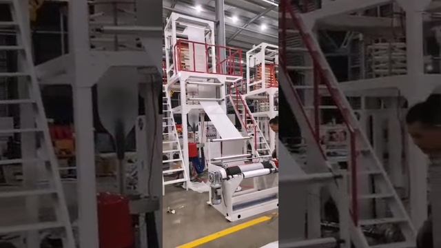 Пленочный экструдер SD-A55-800 (видео от завода)