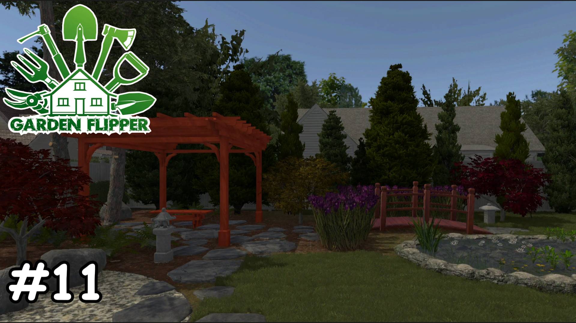 ЯПОНСКИЙ САД И КАЧАЛКА | House Flipper: Garden Flipper | #11
