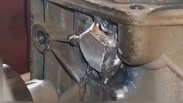 Восстановление привалочной плоскости на корпусе КПП