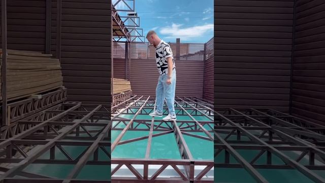 Выкатная крыша для бассейна