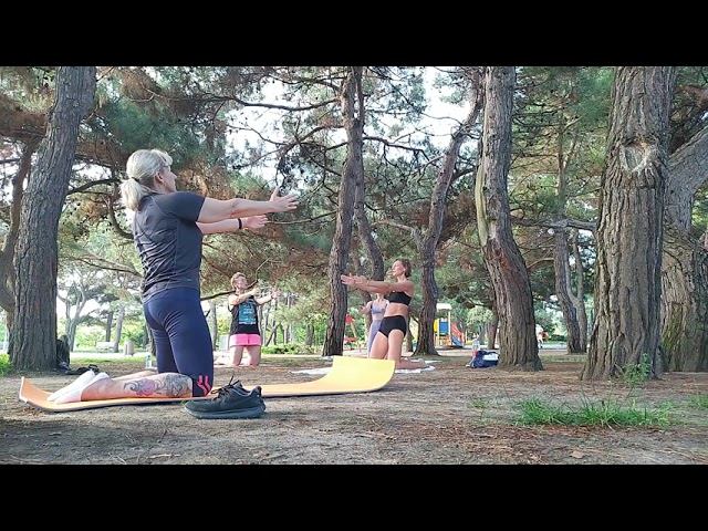 Пилатес. Утренняя тренировка.