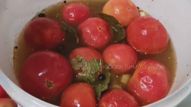 🍅🍲БОЧКОВЫЕ ПОМИДОРЫ НА ЗИМУ. Самые  ВКУСНЫЕ ПОМИДОРЫ. 🌿Легкий рецепт.🍅🍅🍅