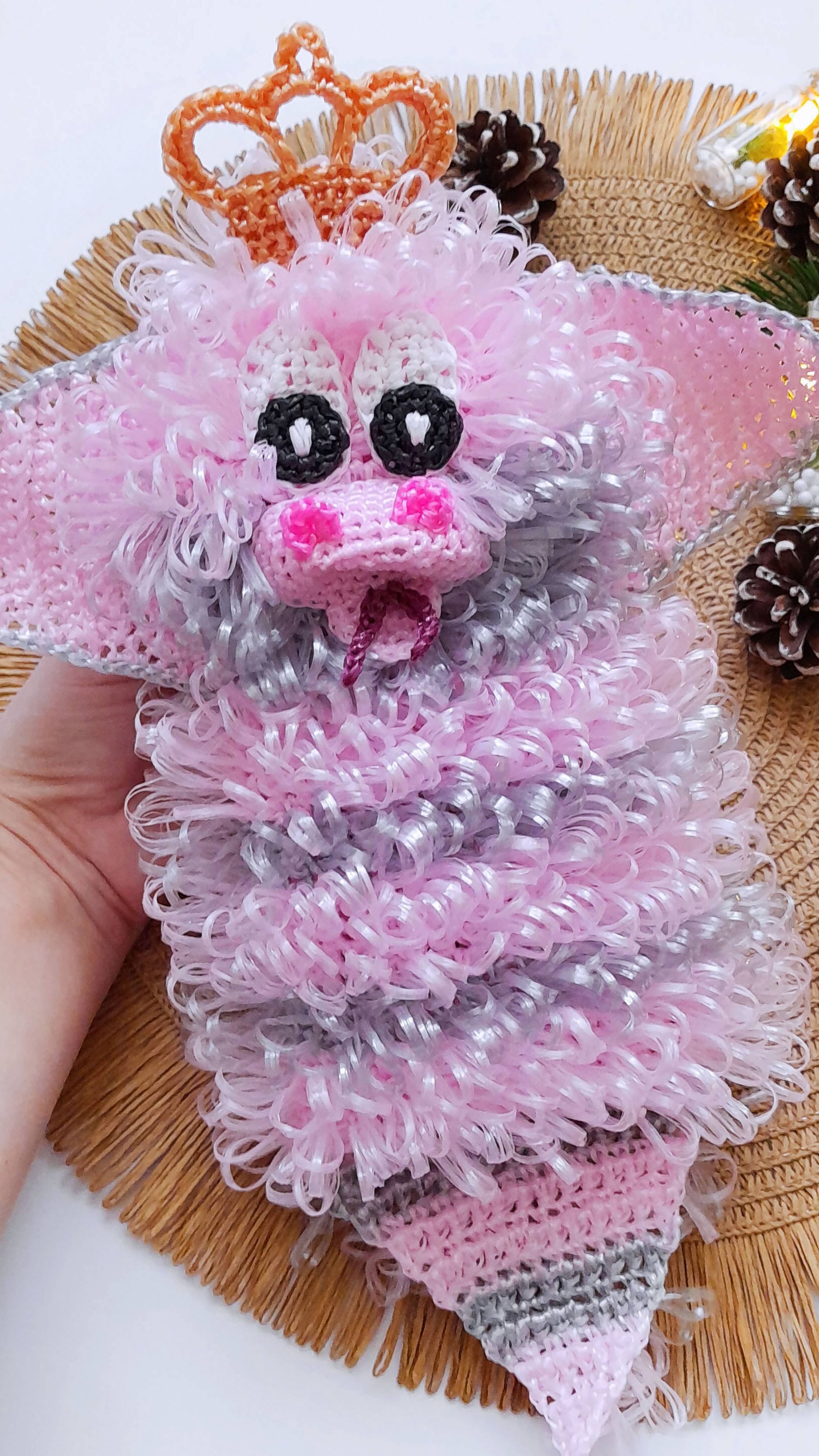 Мочалка "КОБРОЧКА"🐍💗