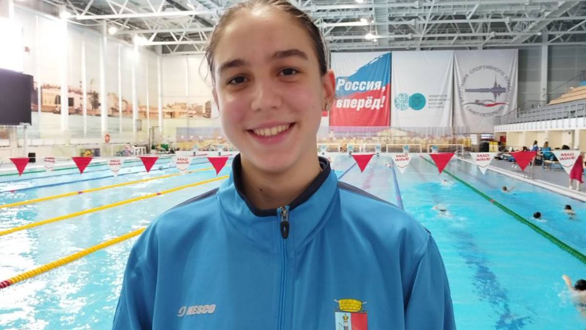 ШАПИЛОВА Маргарита (2011г.р.), 100 к/пл (25). СШ Кронштадтского р-на (3 дорожка) 1:08.12