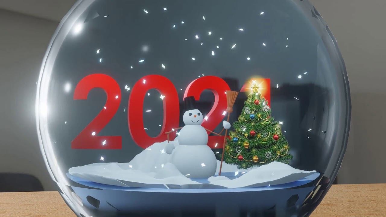Blender 3D 2.91 -  Новый 2021 год -  Happy New Year.