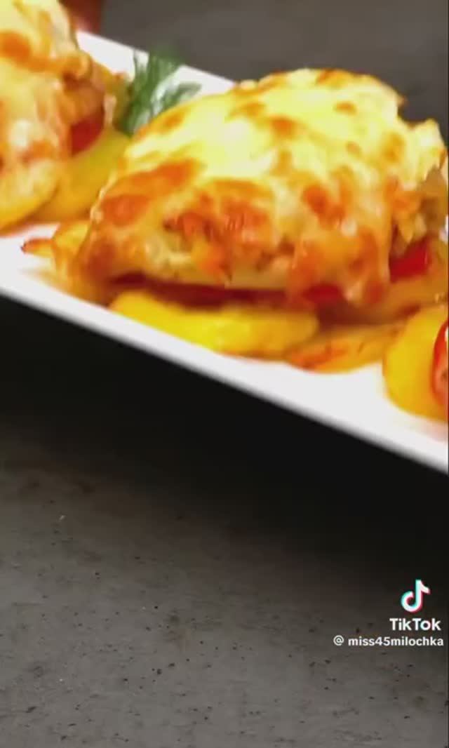 Картофель с мясом в пергаменте