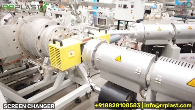 Экструзионная линия RRPlast (Индия) для производства труб из полиэтилена