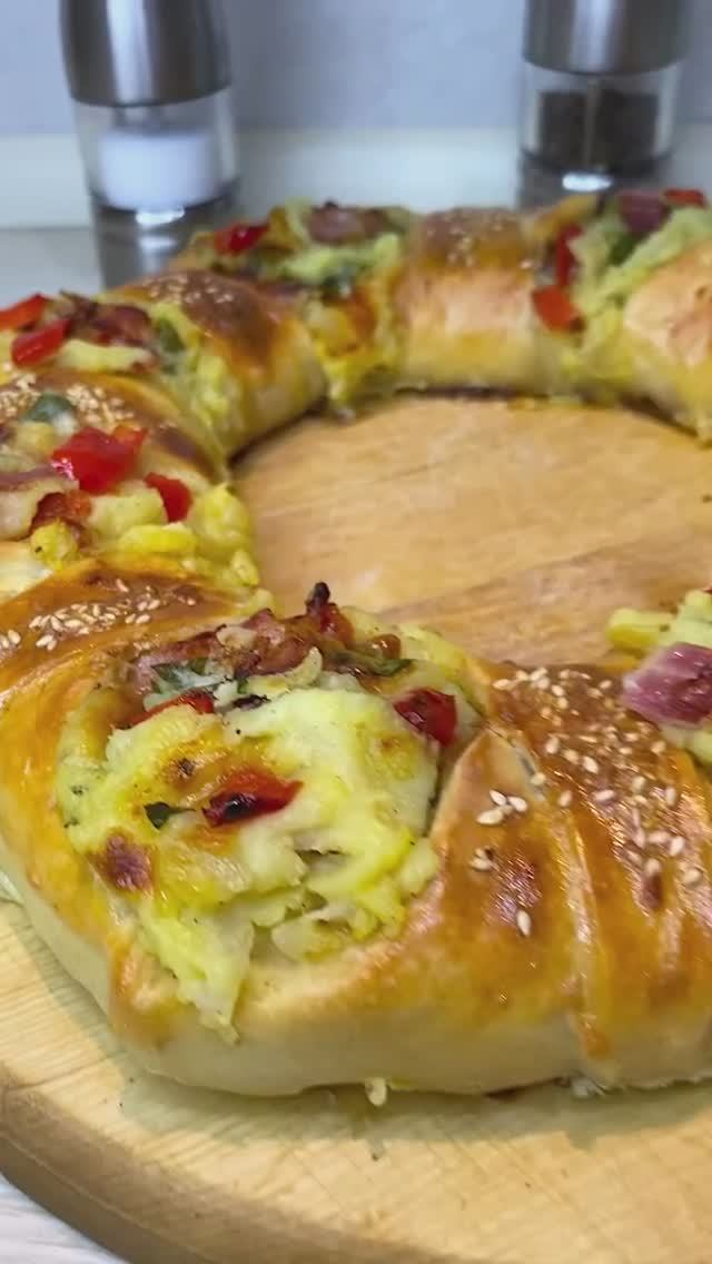 ПИРОГ С БЕКОНОМ И КАРТОШКОЙ