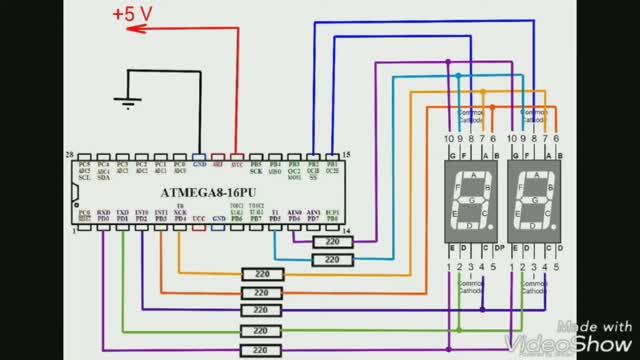 Семисегментные индикаторы и Atmega8. Динамическая индикация.