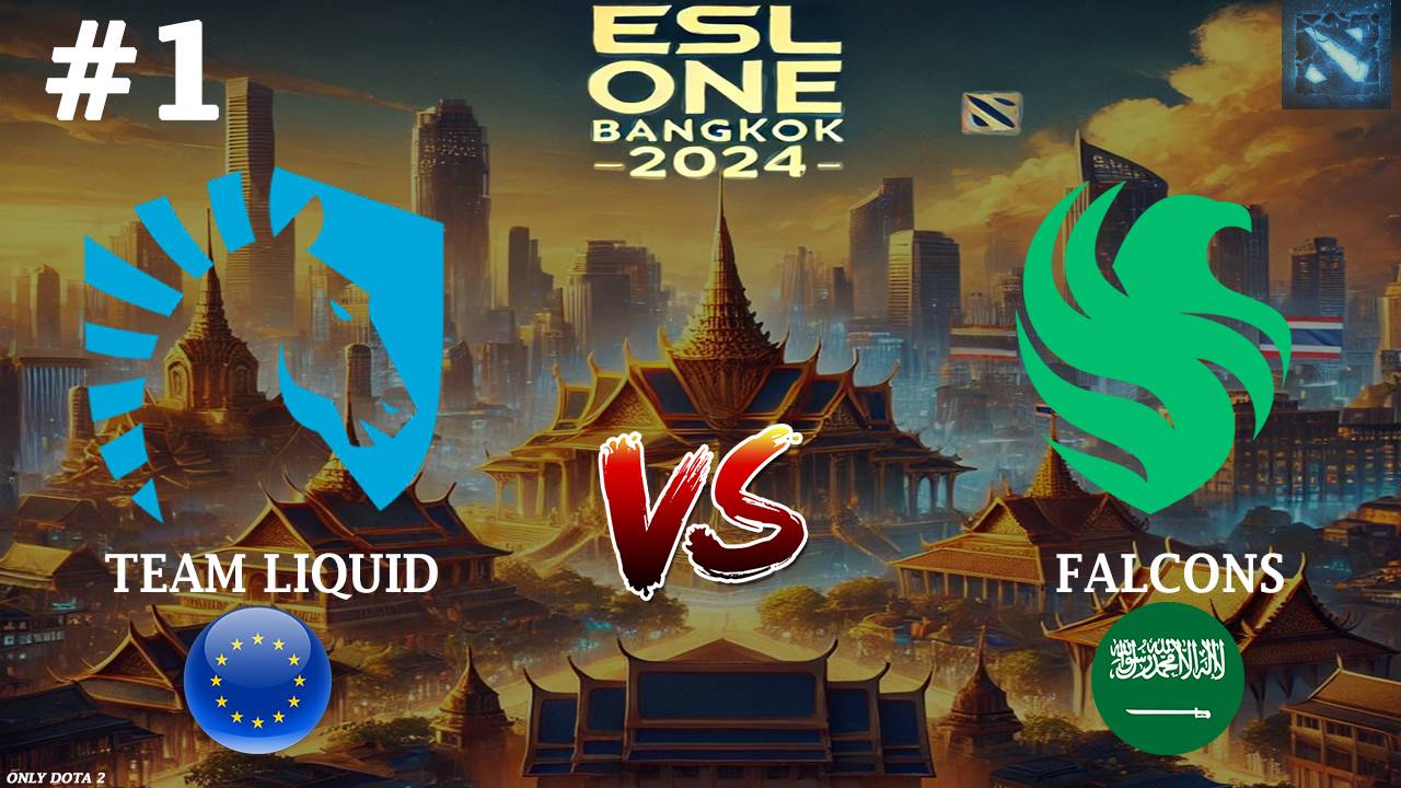 СУМАСШЕДШАЯ КАРТА НА ВЫЛЕТ! | Liquid vs Falcons #1 (BO3) ESL One Bangkok 2024