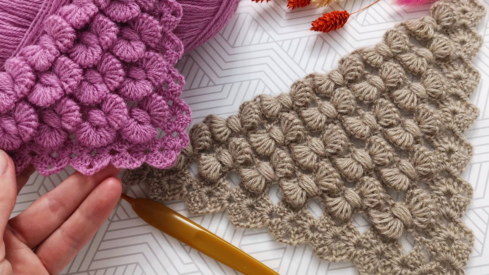 ✨ Объемная 3D шаль "Бабочки" крючком ✨