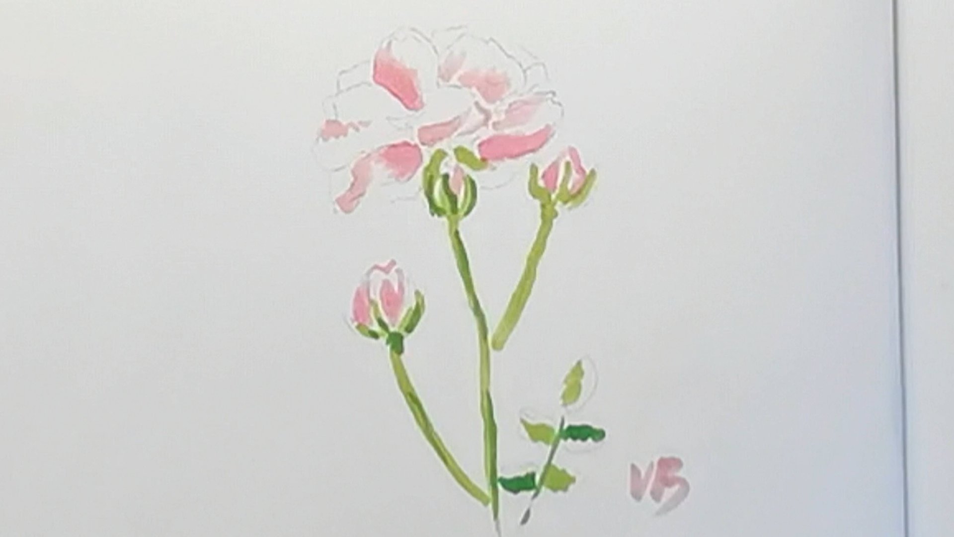 Цветок маркерами