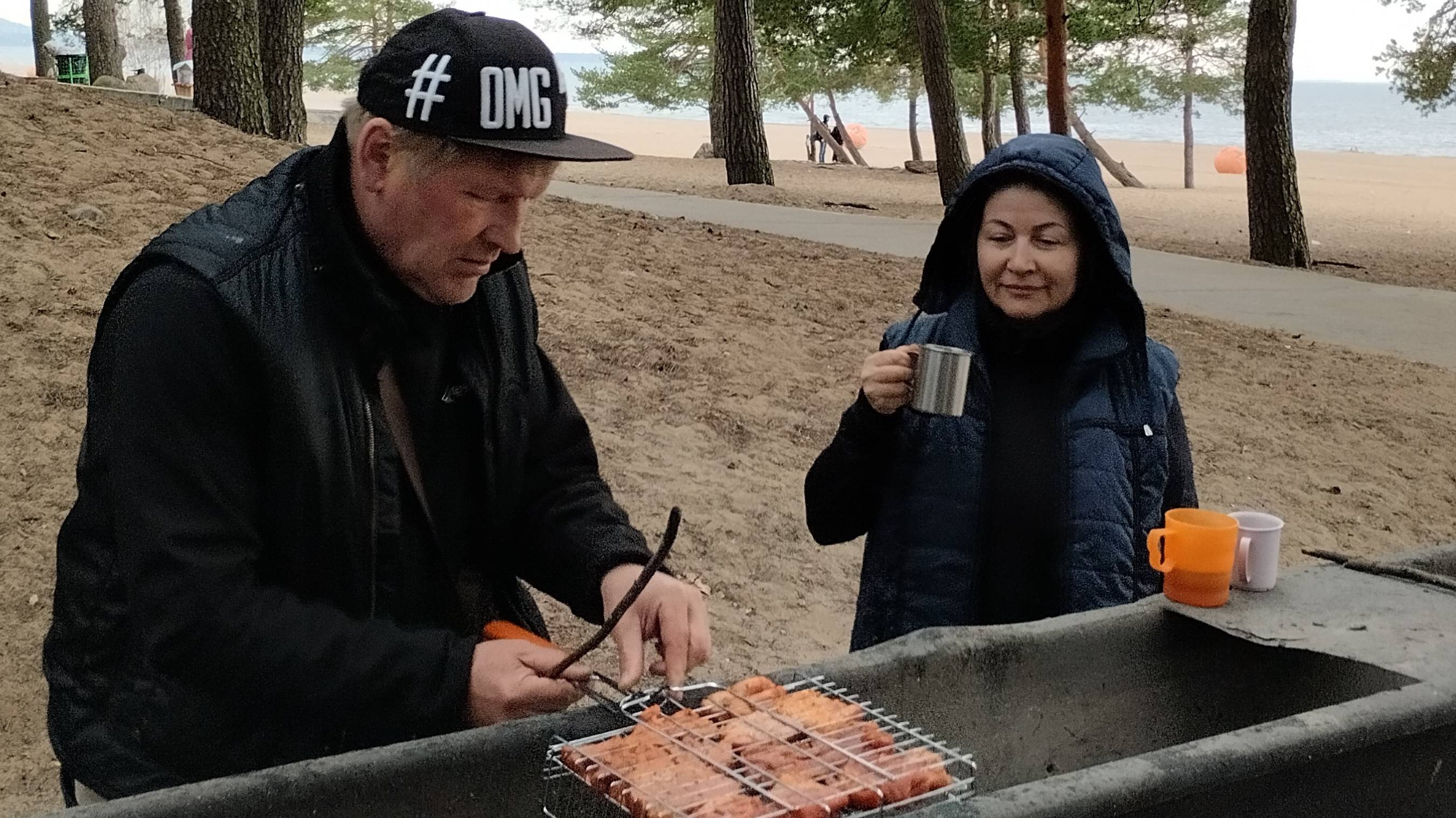 Пляж Ласковый Весенние шашлыки 2