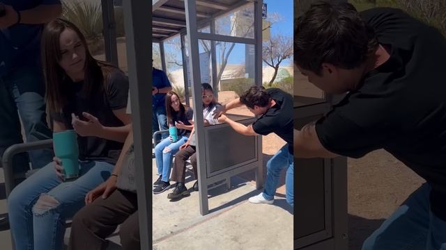 Phone Through Glass 😮