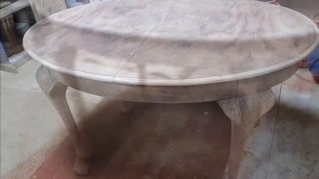 Реставрация английского стола из красного дерева в стиле Чипендейл