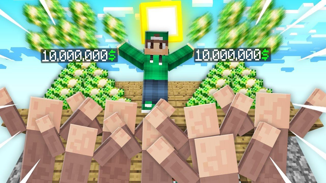 Я РАЗДАЛ 1000000$ ДЕРЕВЕНСКИМ ЖИТЕЛЯМ В МАЙНКРАФТ | Риколит Minecraft
