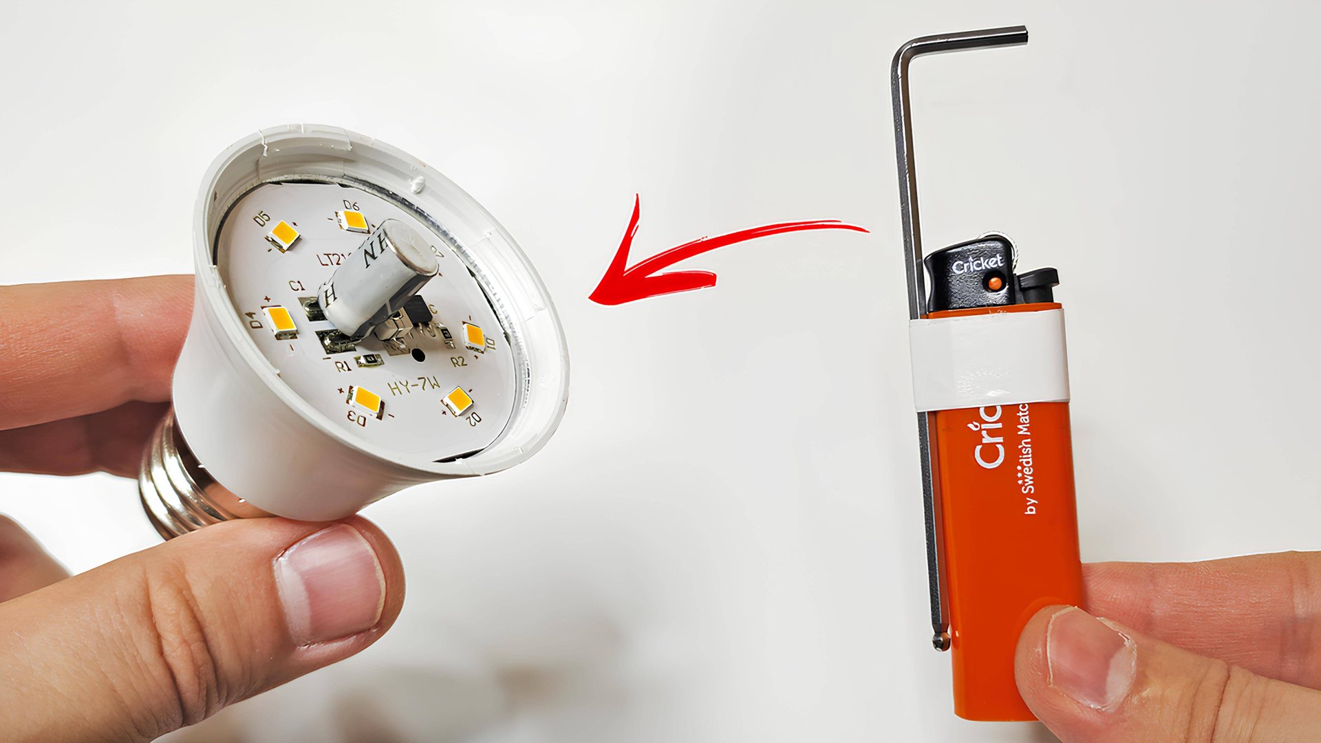 Почините LED лампу с помощью зажигалки. Как починить светодиодную лампу в домашних условиях!