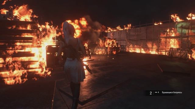 Resident Evil 3 Remake Чёрная Кошка Фелиция Бой с Немезисом Выживание