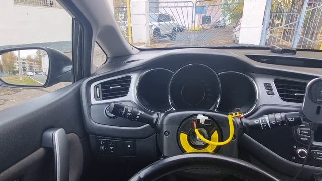 замена подрулевого шлейфа kia ceed jd